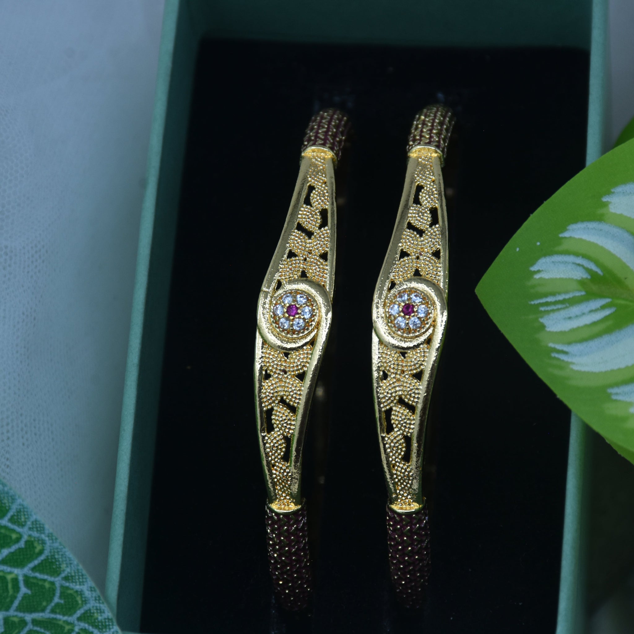 Divanshi Gold Plated Bangles